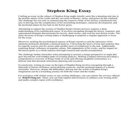Stephen King Essay.pdf