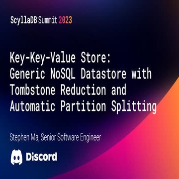 Key Key Value Store Generic Nosql Datastore With Tombstone Reduction