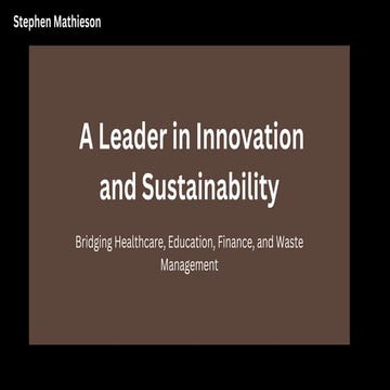 Stephen Mathieson: A Hands-On Leader in Project Management | PDF