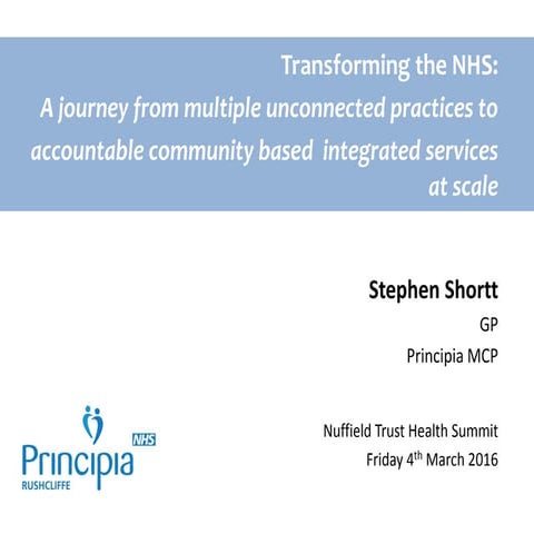 Transforming the NHS - Stephen Shortt | PDF | Healthcare Industry ...