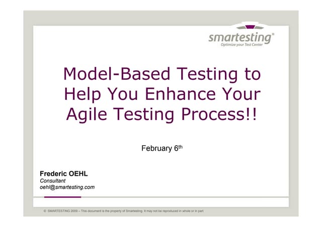 Model Based Testing To Help You Enhance Your Agile Testing Process Ppt 8130