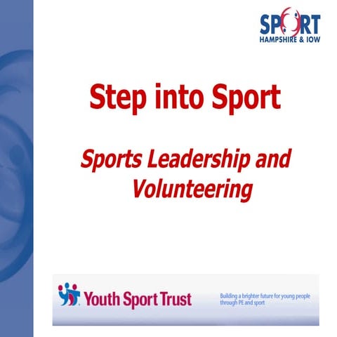 Step Into Sport | PPT