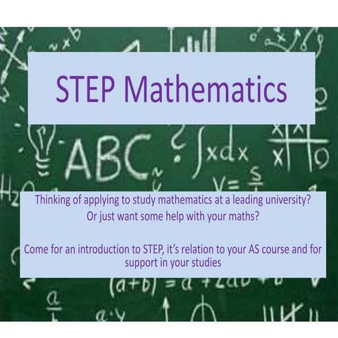 Step mathematics enrichment slide 1 | PPTX | Educational Assessment ...