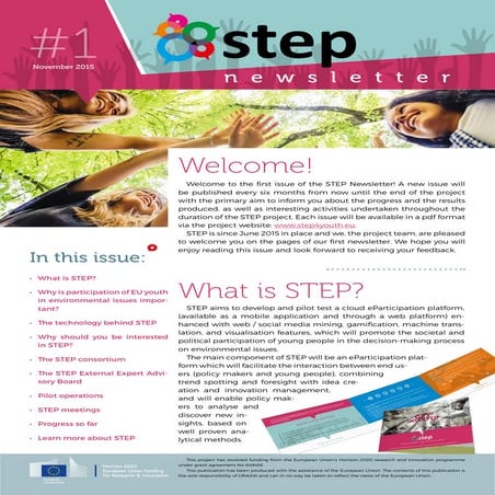 Step newsletter 1st issue November 2015 | PDF