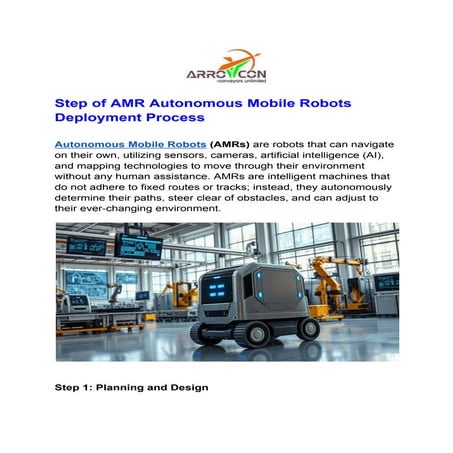 Step of AMR Autonomous Mobile Robots Deployment Process | PDF