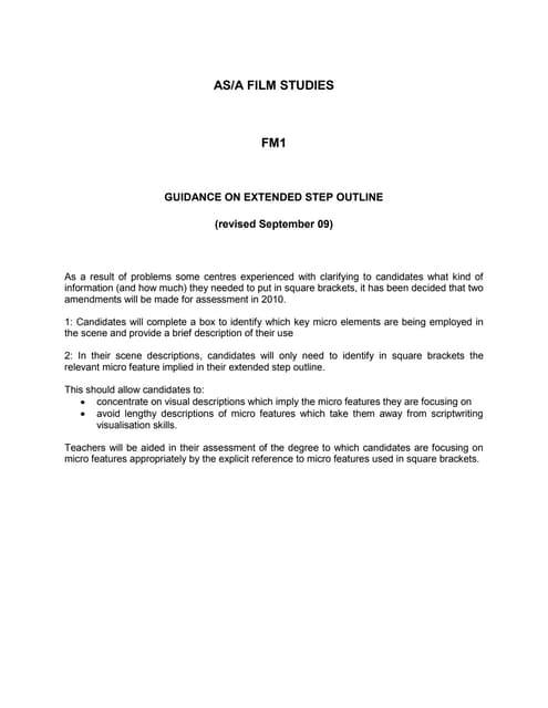 Extended Step Outline Template | PDF