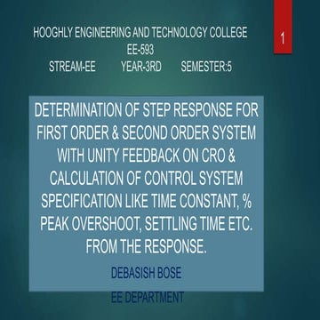 STEP RESPONSE OF FIRST ORDER SYSTEM PART 1.pptx