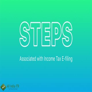 E-Filing of Income Tax Return and how you can go with the process | PDF ...
