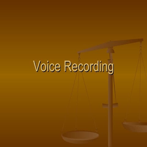 Steps to Voice recording | PPT