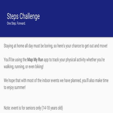 Steps Challenge | PPTX