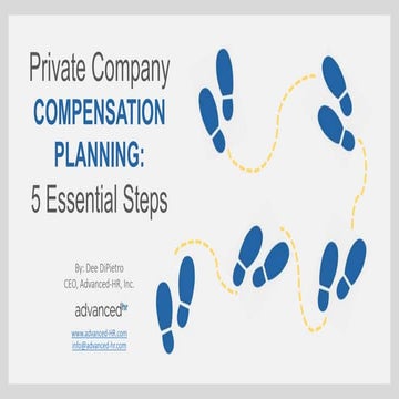 Private Company Compensation Planning: 5 Essential Steps | PPT