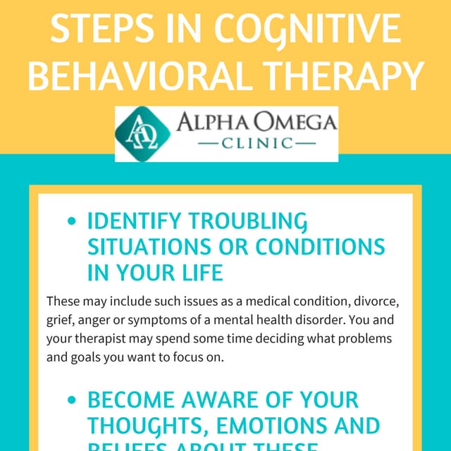 Steps in Cognitive Behavioral Therapy | PDF