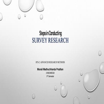 Steps In Conducting Survey Research Ppt Pptx