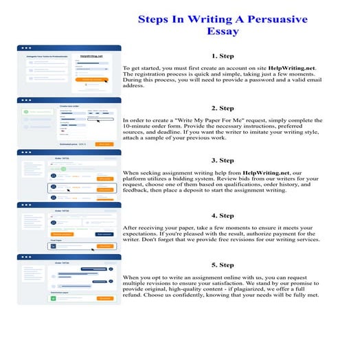 Steps In Writing A Persuasive Essay | PDF
