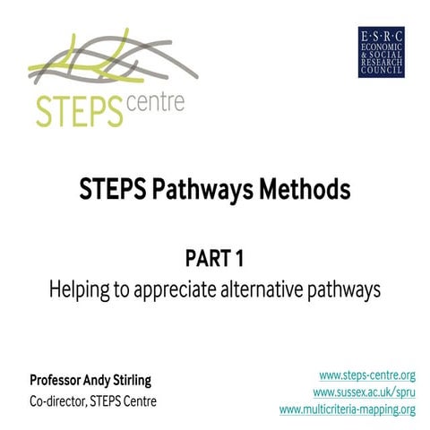 STEPS methods #1: Appreciating pathways | PDF