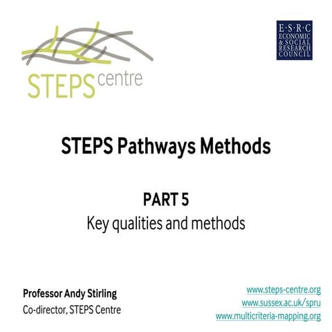 Steps methods #5 Towards repertoires of mixed methods | PPT