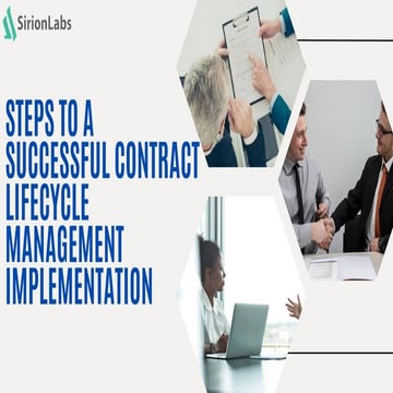 Steps to a Successful Contract Lifecycle Management Implementation | PDF
