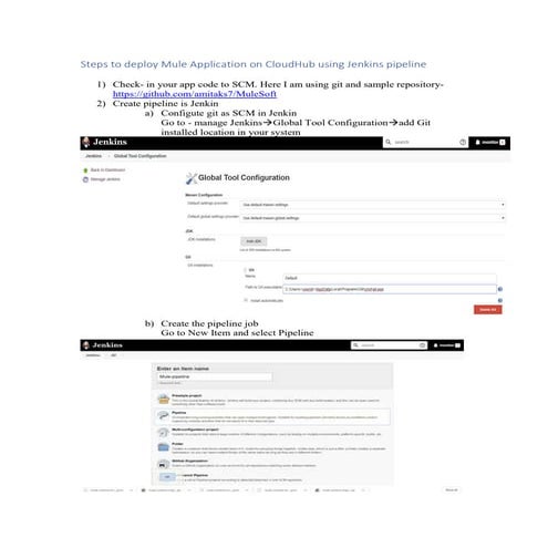 Steps To Deploy Mule Application With Munit On Cloudhub Using Jenkins