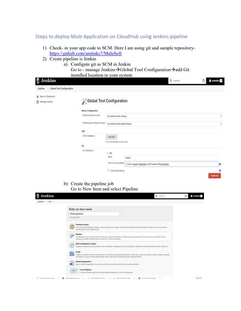 Steps To Deploy Mule Application With Munit On Cloudhub Using Jenkins