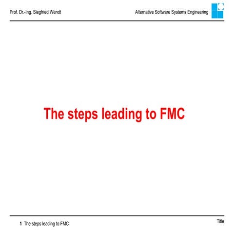 Steps to FMC | PPT