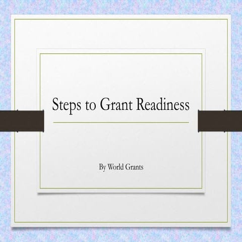 Steps to grant readiness | PPTX