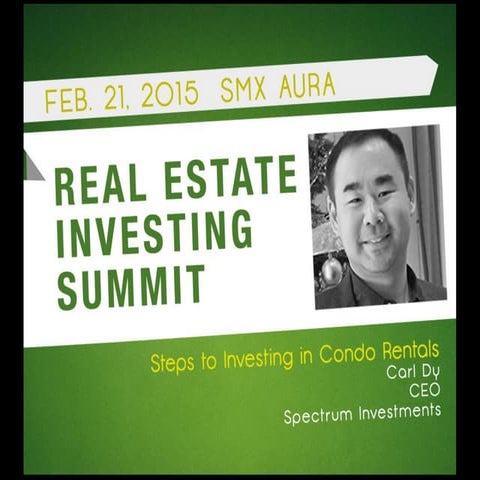 Steps to investing in condo rental carl dy | PPT