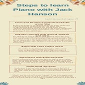 Steps to learn piano with jack hanson | PDF