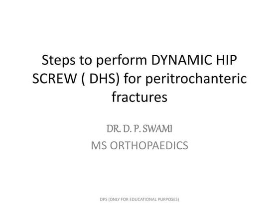 dynamic hip screw | PPTX