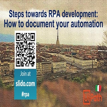 Steps towards RPA Development: How to Document your Automation.pdf | Computer Software and ...