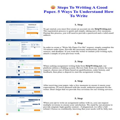 Steps To Writing A Good Paper. 5 Ways To Understand How To Write | Pdf