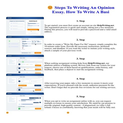 Steps To Writing An Opinion Essay. How To Write A Basi | PDF