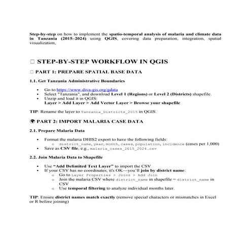 The Step to conduct Spatial Data Analysis | DOCX