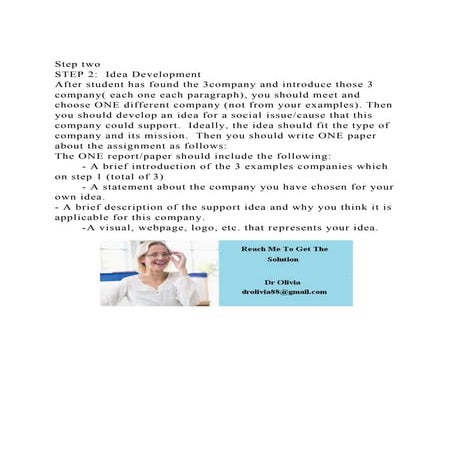 Step twoSTEP 2 Idea DevelopmentAfter student has found the 3.docx