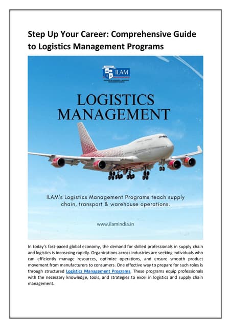 From Classroom to Career Exploring BBA in Logistics and Supply Chain ...