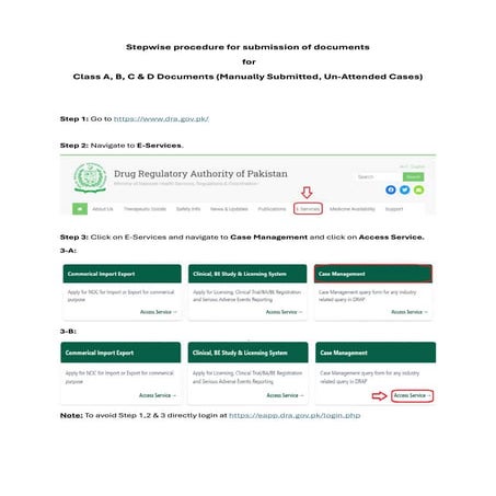 Stepwise procedure (Manually Submitted & Un Attended) Medical Devices Cases | PDF