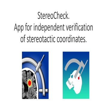StereoCheck, StereoCheckRM, and CheckBRW - Stereotactic Coordinates ...