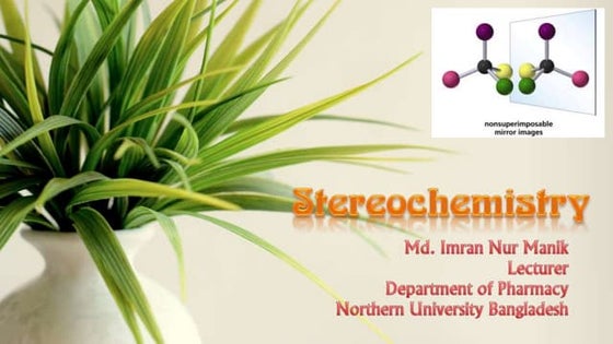 Stereoisomerism(1) | PPTX | Chemistry | Science