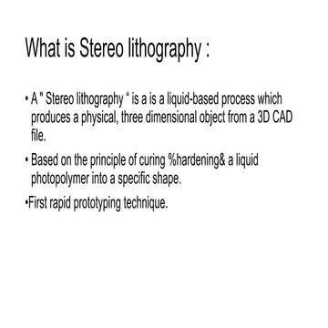 Stereo lithography.pptx