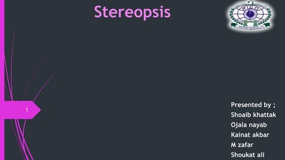 Stereopsis | PPT