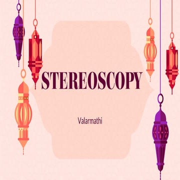 Stereoscopy in Dentistry | PPTX