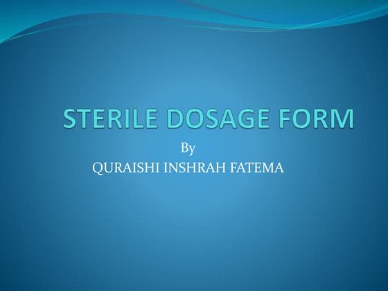 Injectable solutions | PPT