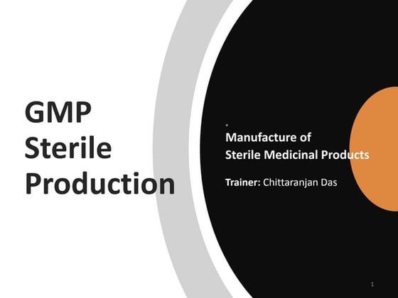 Manufacturing of sterile preparations | PPT