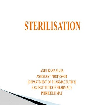 Moist heat sterilization | PPTX