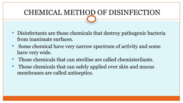 Classification and mode of action of disinfectants PHARMACEUTICAL MICROBIOLOGY (BP303T) Unit-III ...