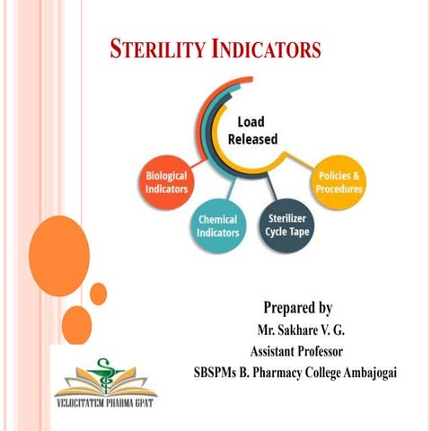 Sterilization indicators | PPTX