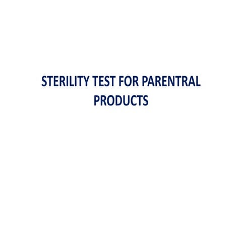 Sterility testing USP 71 | PDF