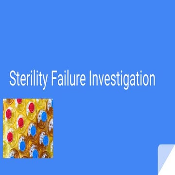 Sterility test failure investigation | PPT