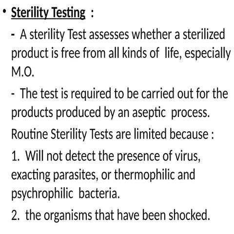Sterility testing USP 71 | PDF