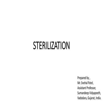 Sterilization indicators | PPTX