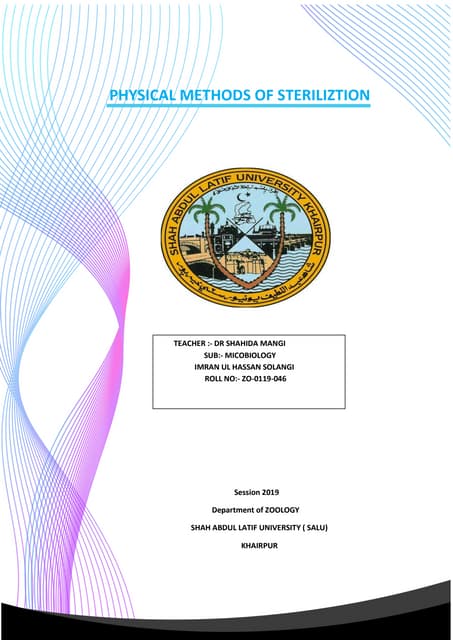 Importance of sterilization and its guidelines | PPTX